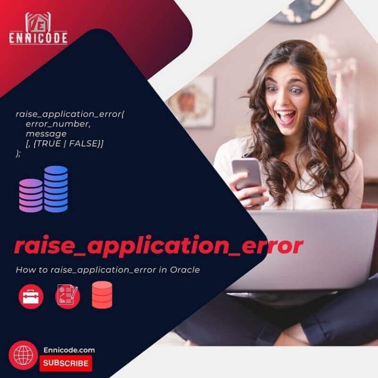 Raise Application Error In Oracle Ennicode